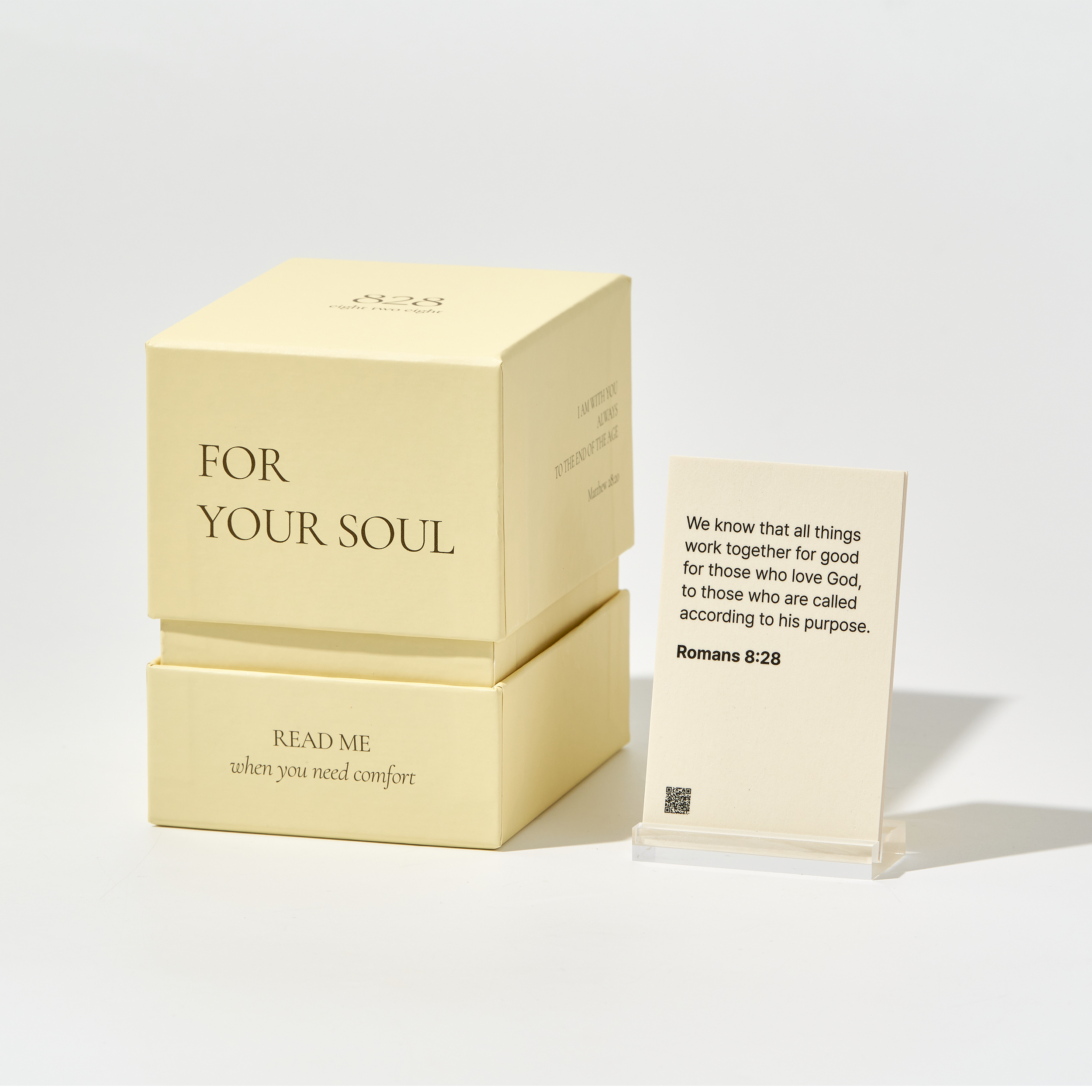 828 Bible Verse Box, For Your Soul (108 Online Devotionals Included)